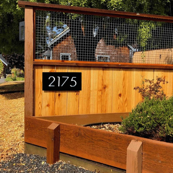 Painted Pemberton House Numbers - Matte Black - Bold MFG & Supply