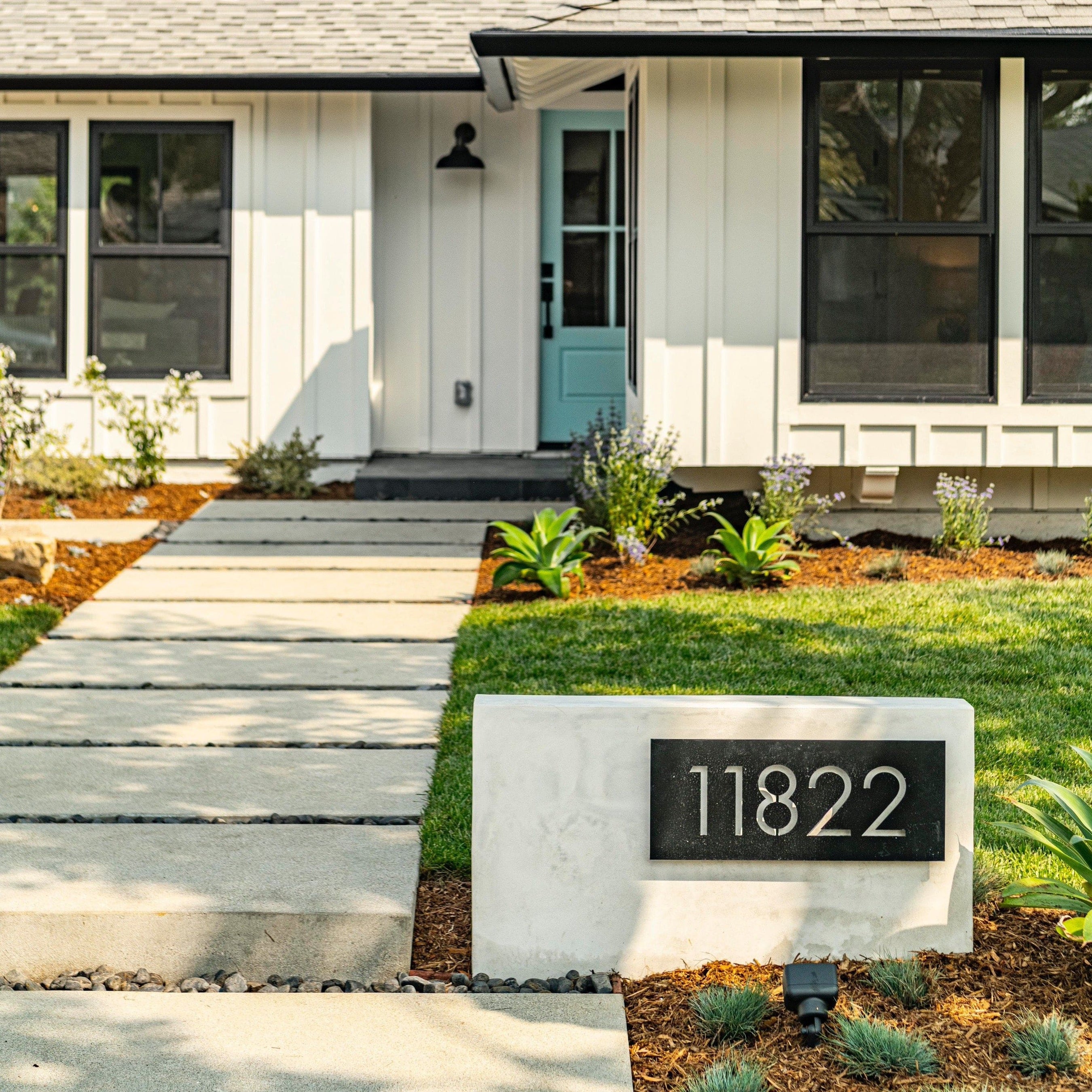 Pemberton House Numbers - Raw Steel - Bold MFG & Supply