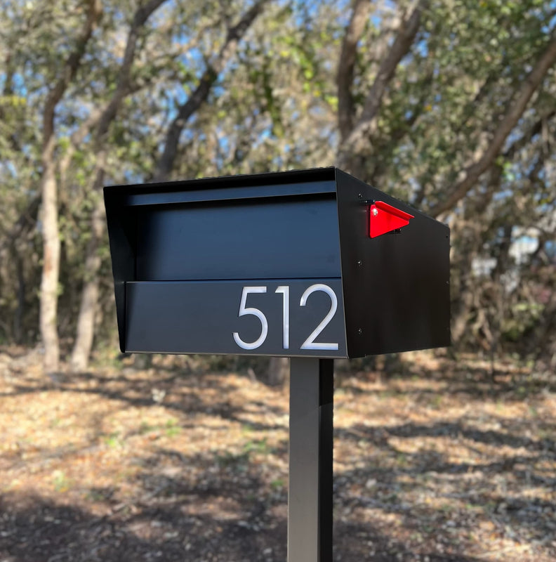 Modern Curbside Mailboxes with Post | Locking, Heavy Duty - Bold MFG ...