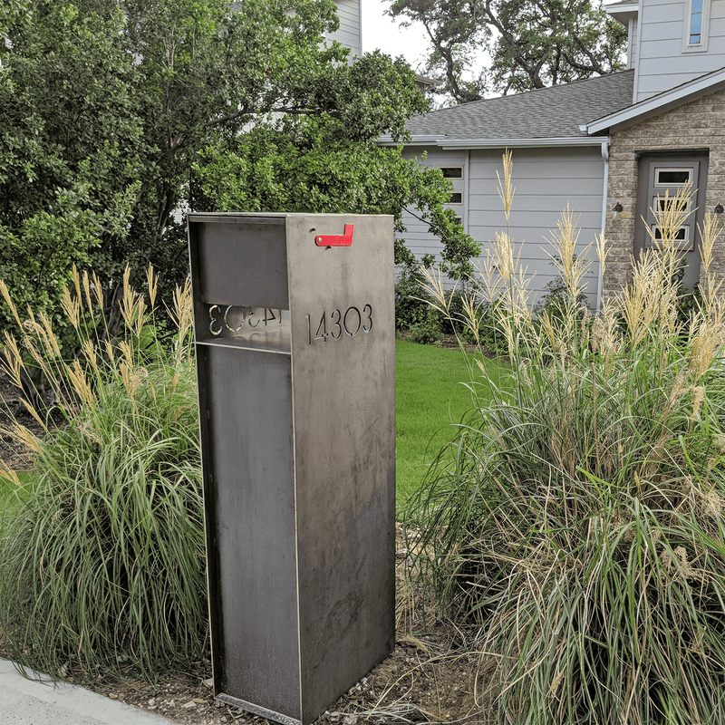 Modern Curbside Mailboxes with Post | Locking, Heavy Duty - Bold MFG ...